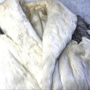 Jackets & Coats | Vintage Rabbit Fur Coat Rare Retro Color Block | Poshmark